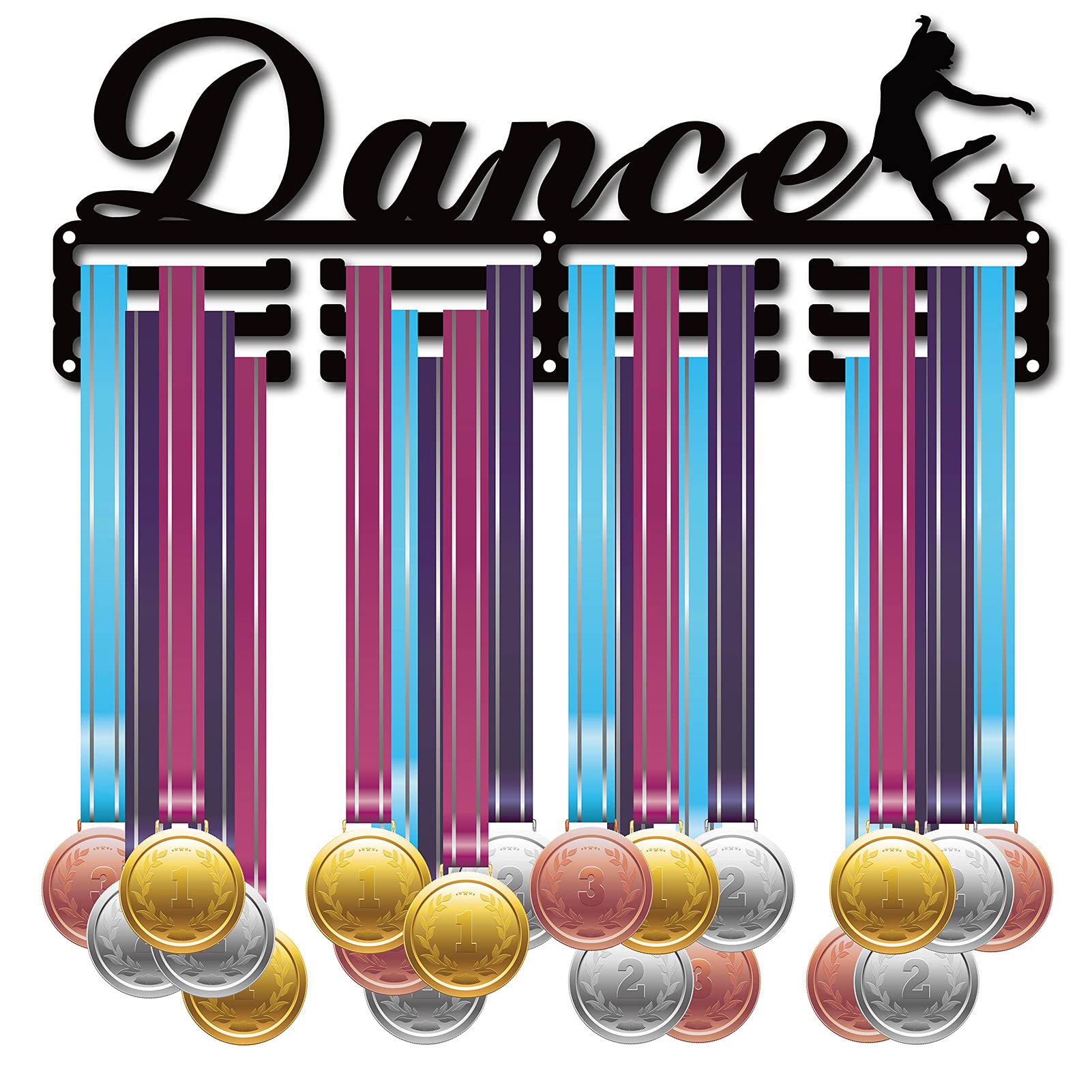 CREATCABIN Medal Holder Dance Dancer Medals Hanger Display - Keystone 4