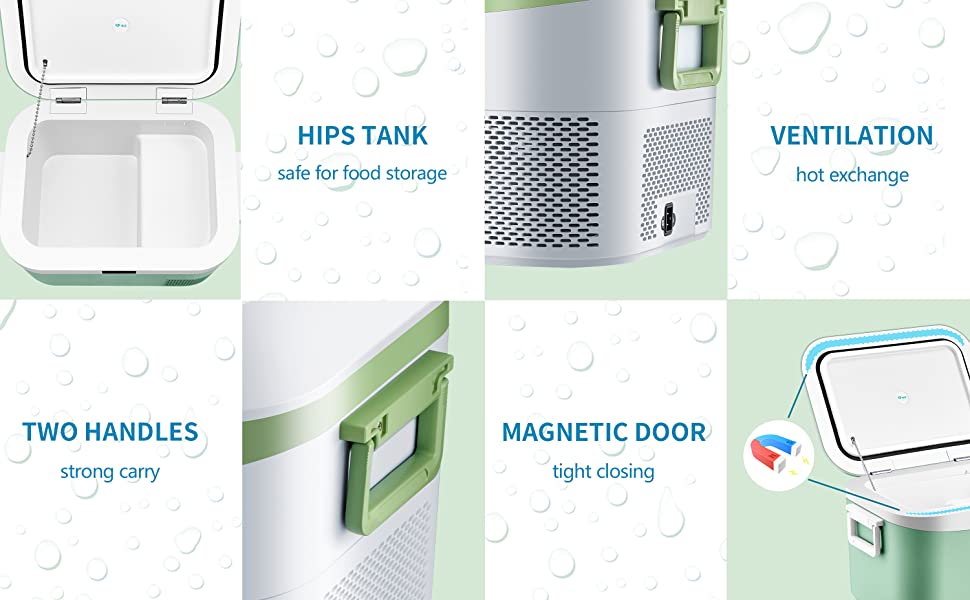BINGI Portable Refrigerator 11.3Quart(12.8L) Mini - Keystone 4