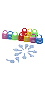 Kids Learning Locks, Educational Alphabet/Number Matching - Keystone 4