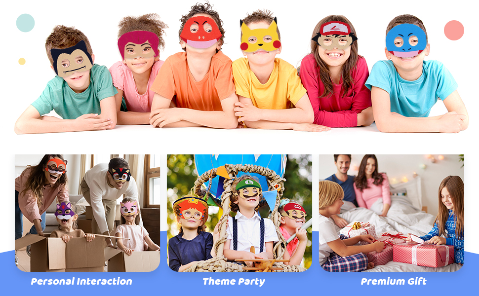 AOMIG Superhero Masks & Superhero Slap Bands for Kids, 28Pcs - Keystone 4