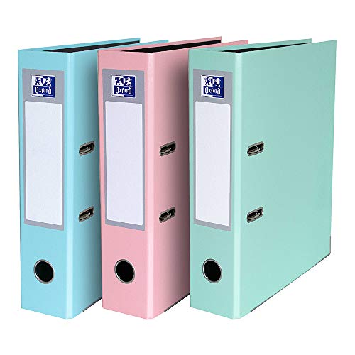 Oxford A4 Lever Arch Files, Assorted Colours, Pack of 3 - Keystone 4