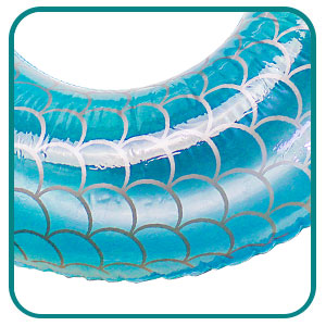 Giant Inflatable Mermaid Tail Pool Float with Fast Valves - Keystone 4