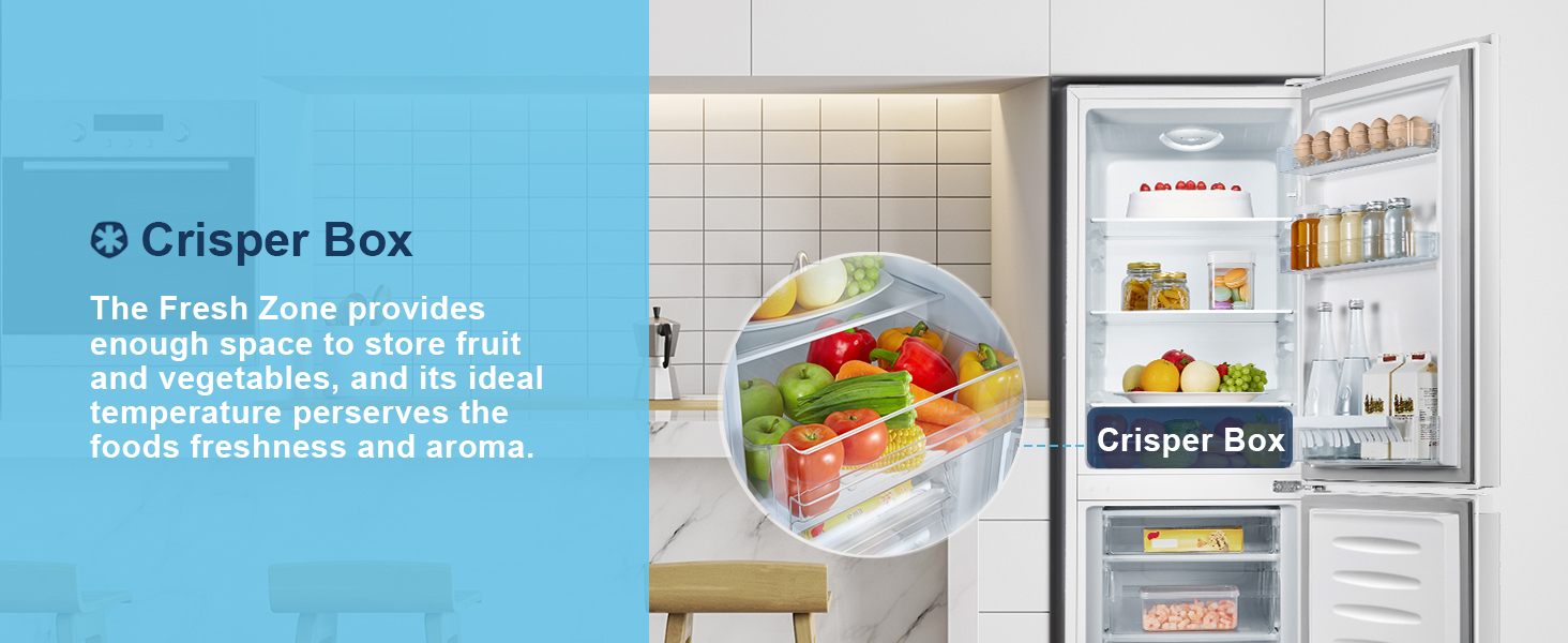 Fridgemaster MC50175A 50cm Freestanding 60/40 Fridge Freezer - Keystone 4