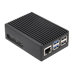 Geekworm Raspberry Pi 5 Case, Heavy Duty Aluminum Passive - Keystone 4