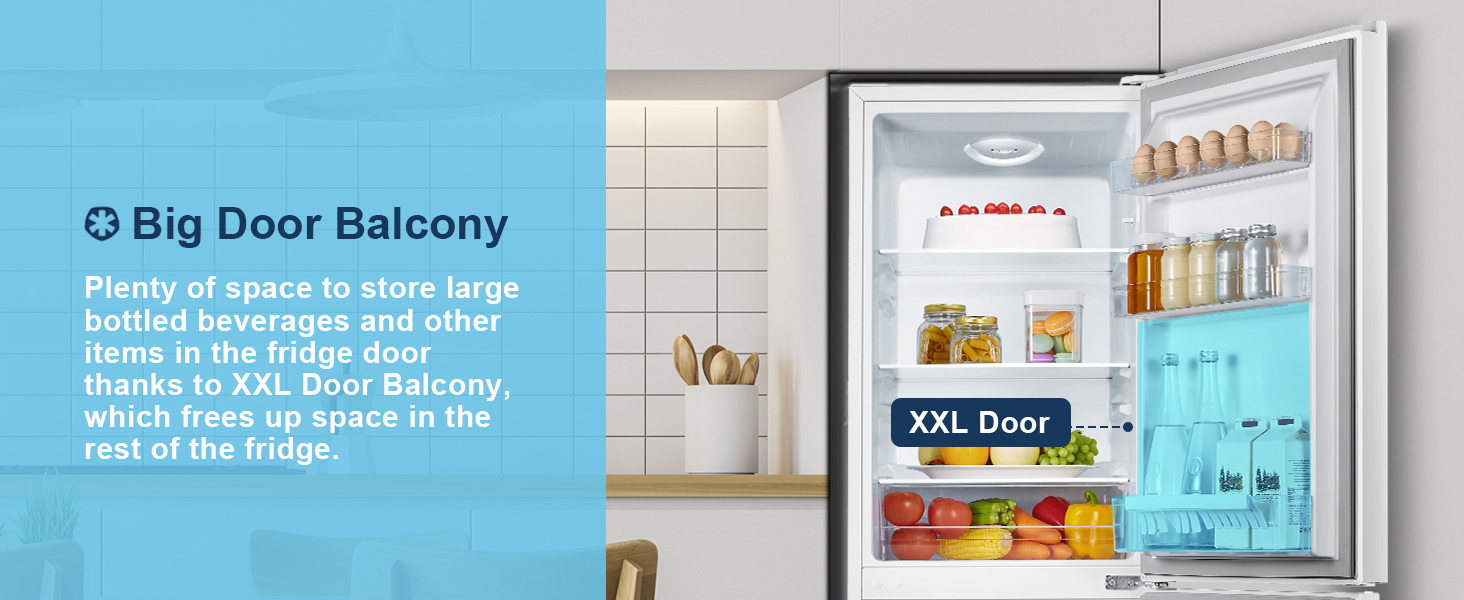 Fridgemaster MC50175A 50cm Freestanding 60/40 Fridge Freezer - Keystone 4