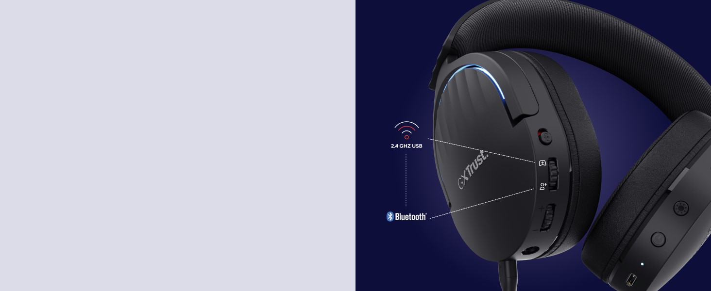 Trust Gaming GXT 491 Fayzo Wireless Gaming Headset Bluetooth - Keystone 4
