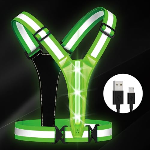 Sundonix LED Reflective Running Light Vest - USB - Keystone 4