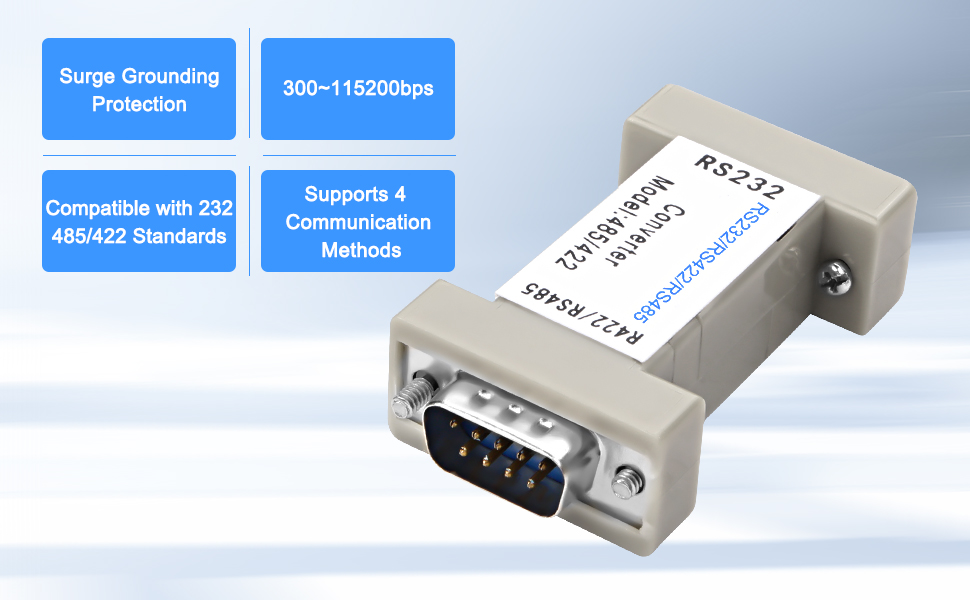 XMSJSIY RS232 to RS485 / RS422 Converter Serial Adapter - Keystone 4