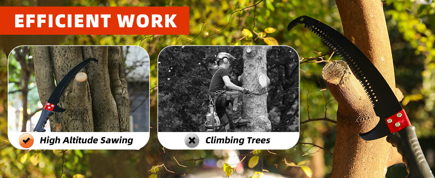 Manual Pole Saw, 2 in 1 Tree Saw & Tree Loppers Long Reach - Keystone 4