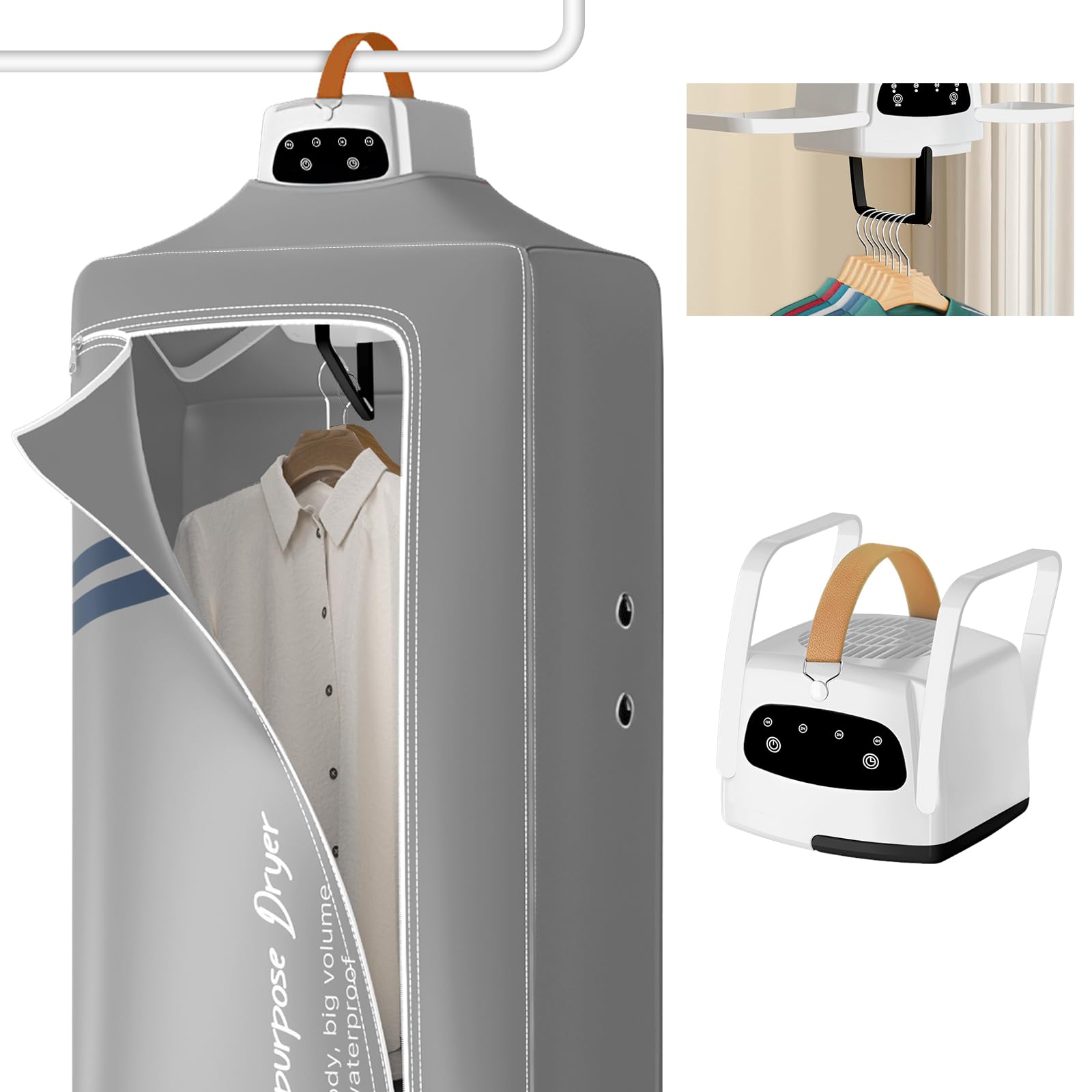 Portable Clothes Dryer, 800W Mini Electric Indoor Clothes - Keystone 4