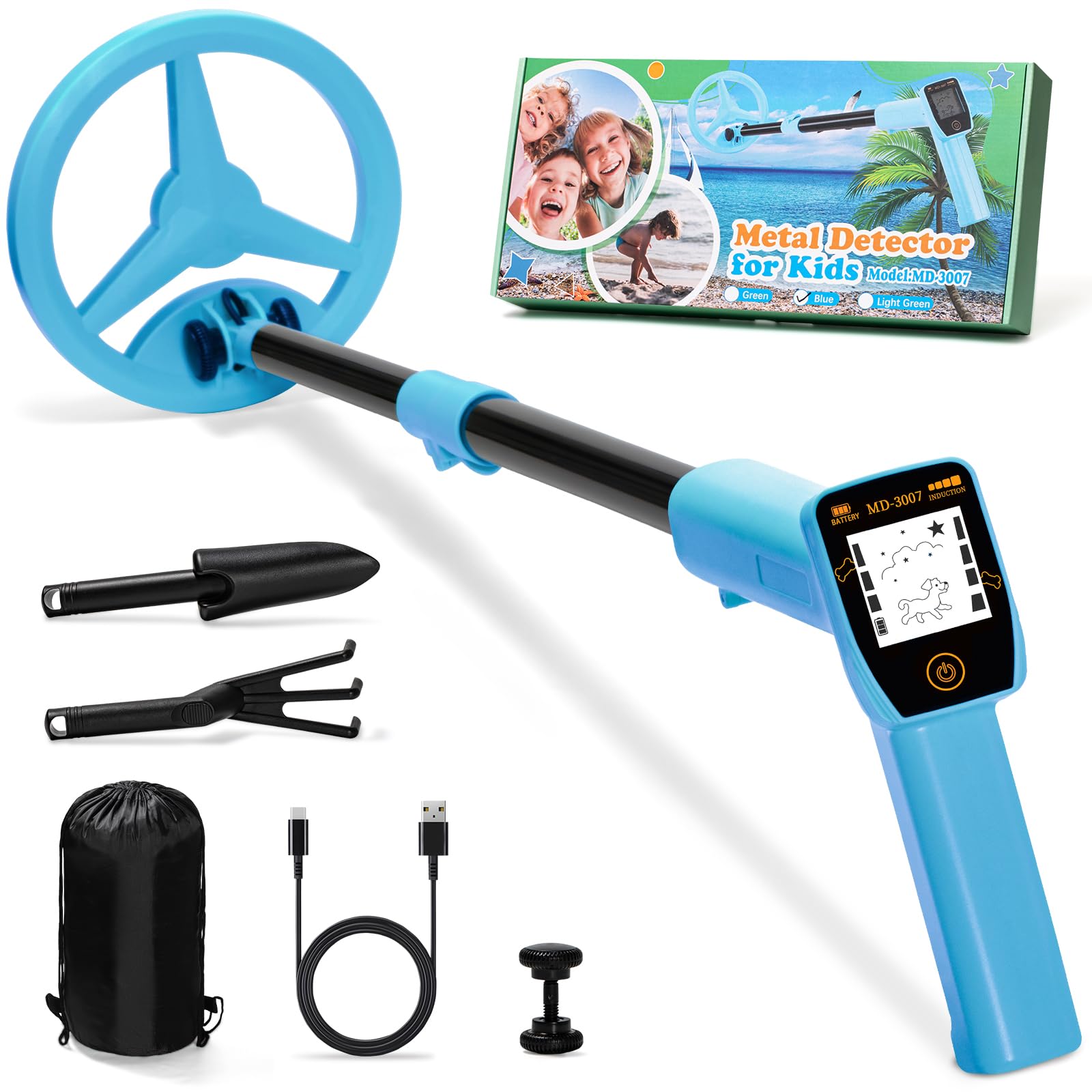 Metal Detector Kids, Smofrees USB Rechargeable Small Kids - Keystone 4