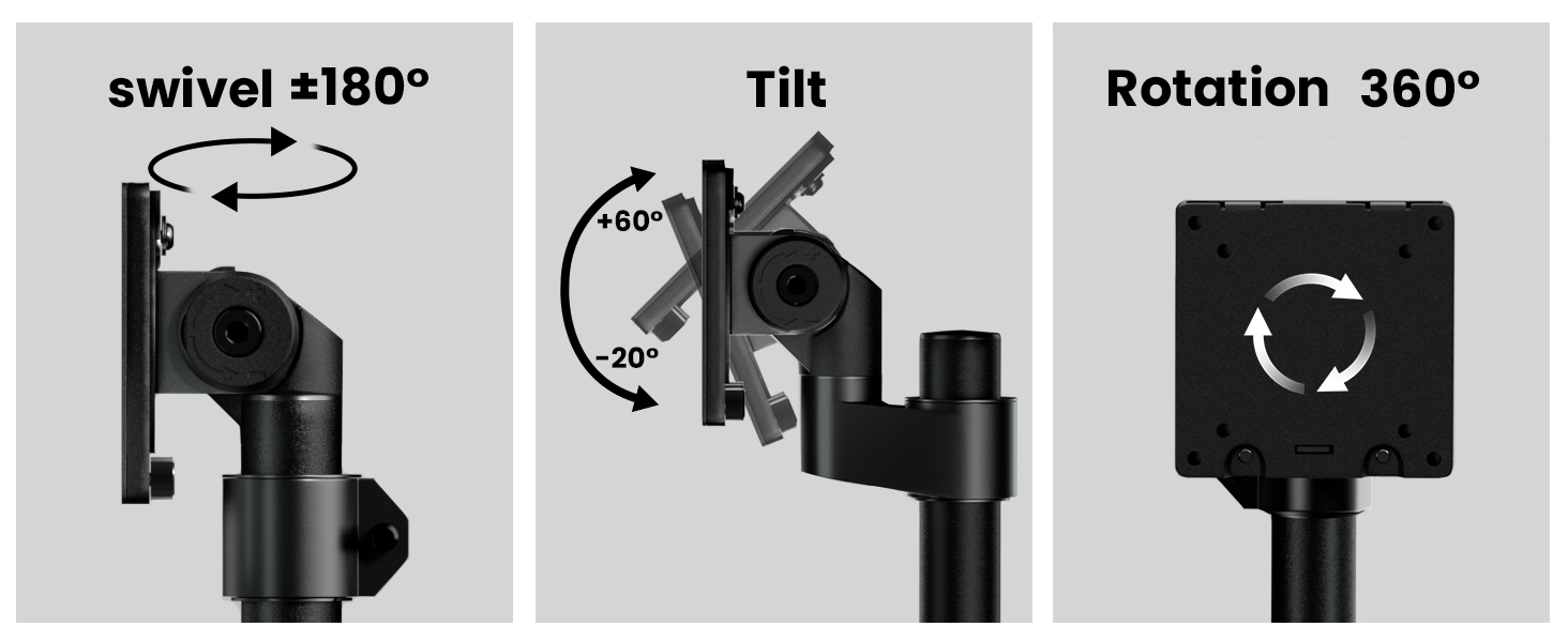 Monitor-Arm Ultrawide Heavy Duty 27-57'' - Aluminum - Keystone 4